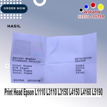 Print Head Epson L1110 L3110 L3150 L4150 L4160 L5190 | Wirama Refill | Tinta Toner Sparepart ...